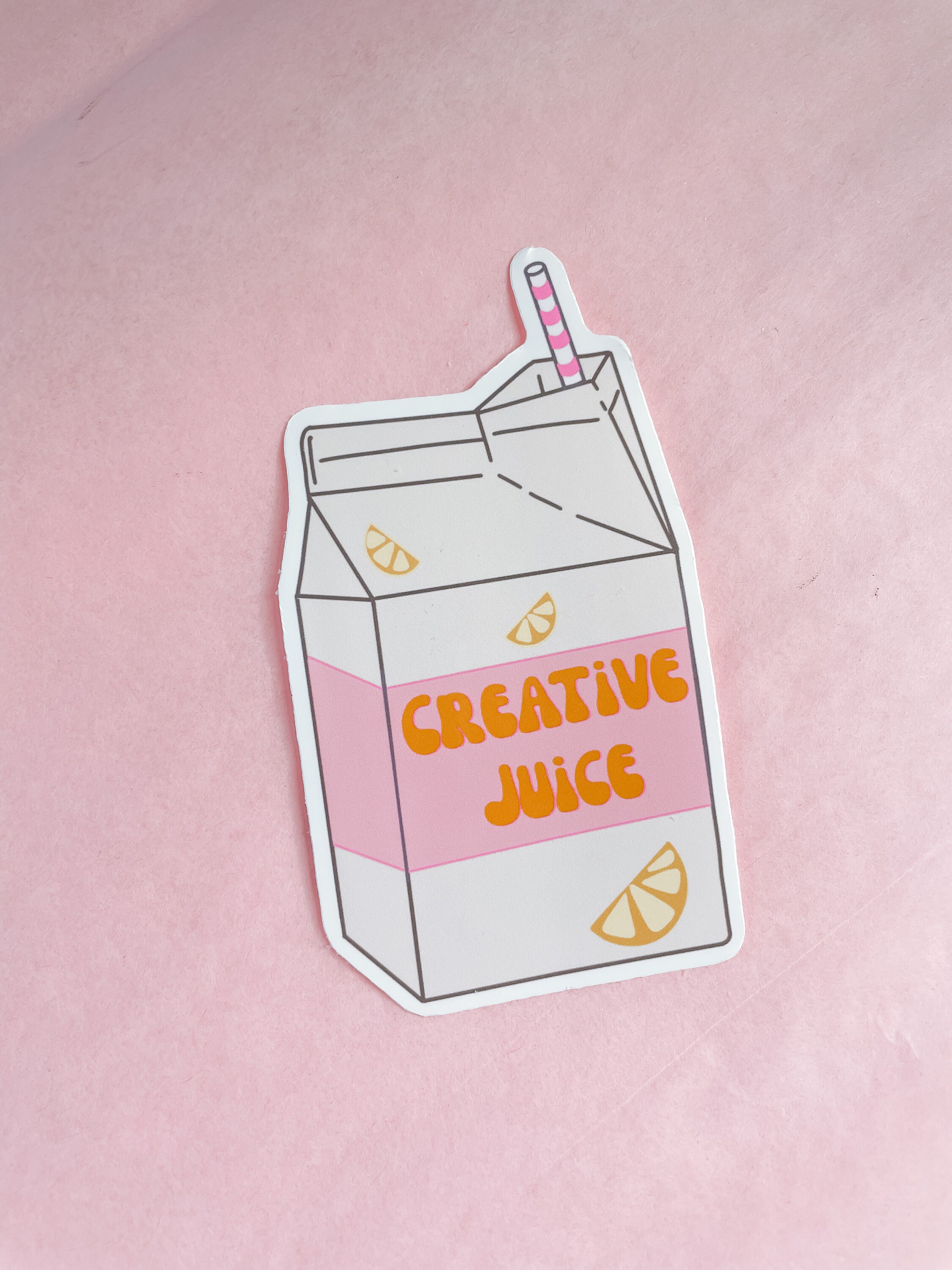 Creative Juice Juicebox Sticker, Laptop Sticker, Car Decal, Gifts for ...