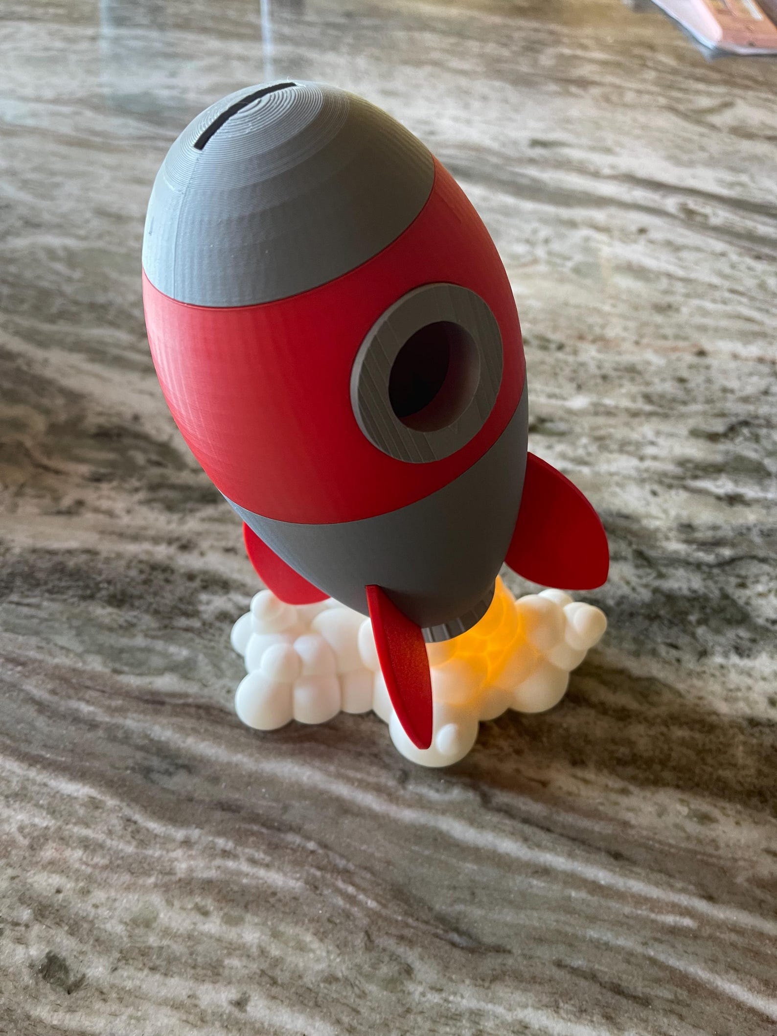Rocket Toy Coin Bank - Etsy