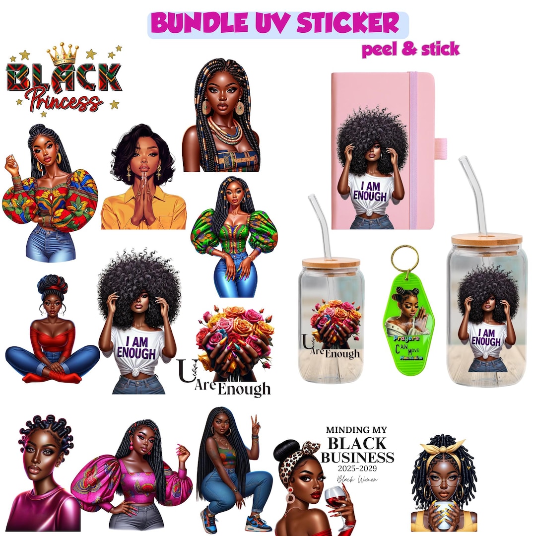 Black Girl Magic Decals. Black Girl Magic Cup Wrap, DECAL , 16oz Cup ...