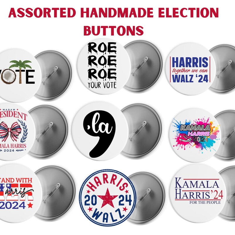 Harris Walz Buttons - Etsy
