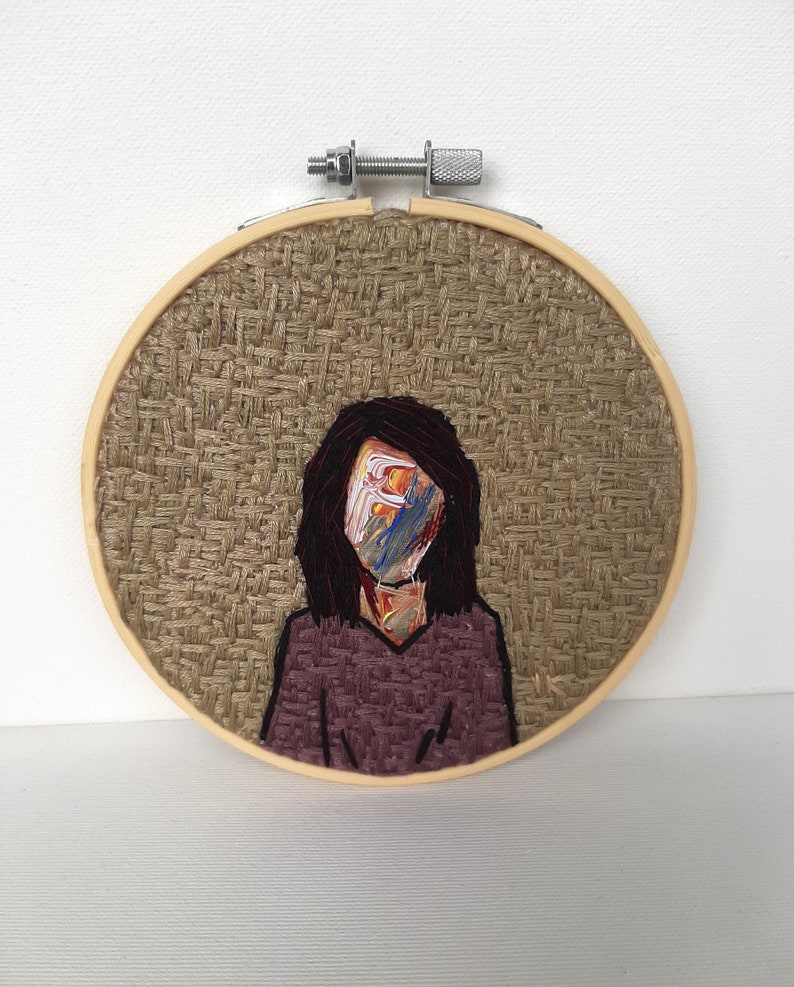African American Art, Portrait of Faceless Woman, Original Abstract ...