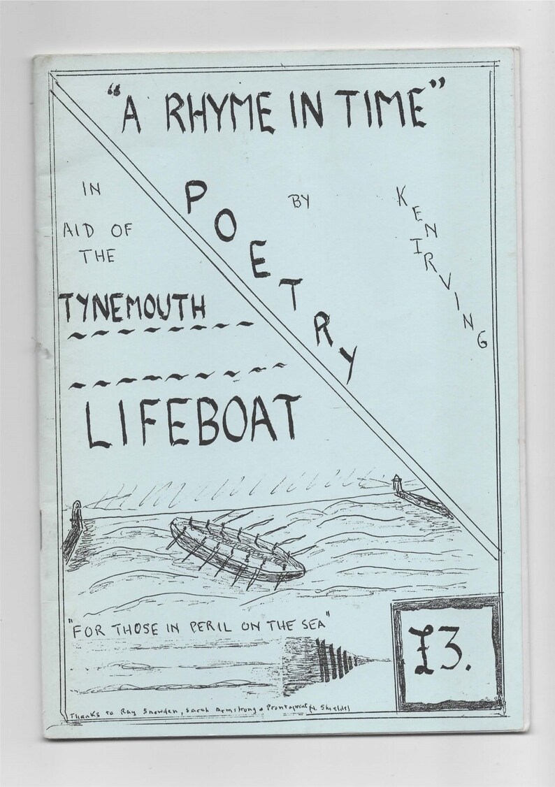 Signed - A Rhyme in Time - Tynemouth Lifeboat Fundraiser by Ken Irving ...