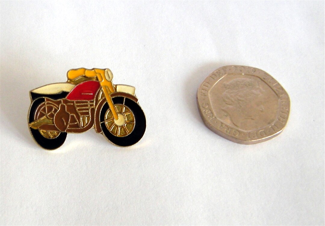 Motorbike Pin Badge. - Etsy