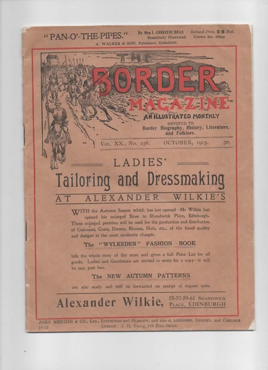 The Border Magazine an Illustrated Monthly. October 1915. - Etsy