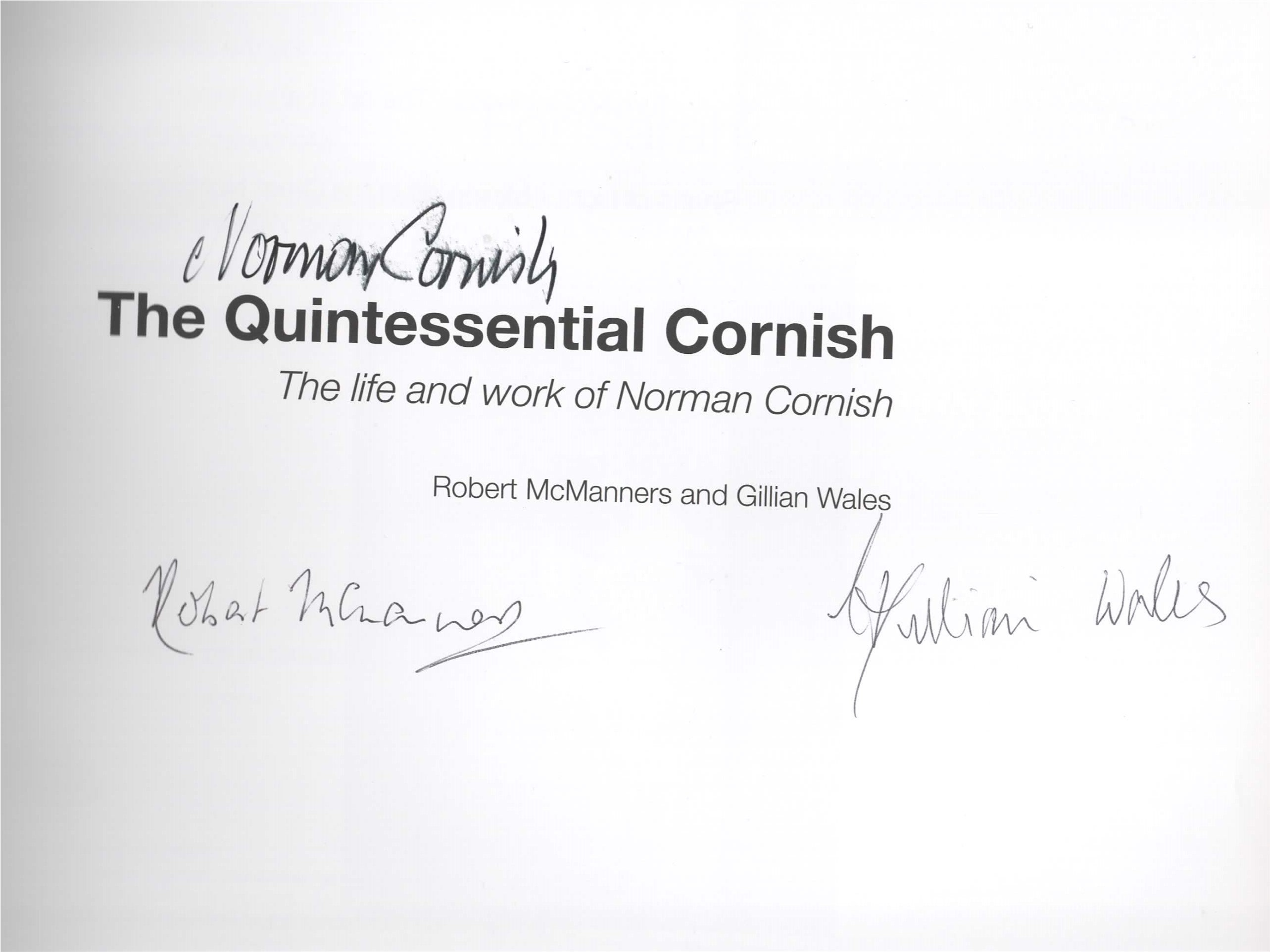 Signed the Quintessential Cornish Life and Works of Norman Cornish ...