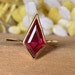 Ruby Kite Cut Engagement Ring 14k Yellow Gold Ring Wedding - Etsy