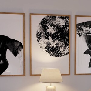 Disco Ball Print Funky Prints Groovy Posters Dorm Room - Etsy