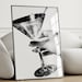 Funky Martini Cocktail Poster, Trendy Cocktail Art, Funky Cocktail ...
