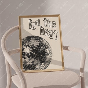 Disco Ball Print Retro Disco Ball Poster Retro Home Decor - Etsy