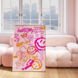 Preppy Room Decor, Poster Print, Preppy, Wall Art, College Wall Decor ...