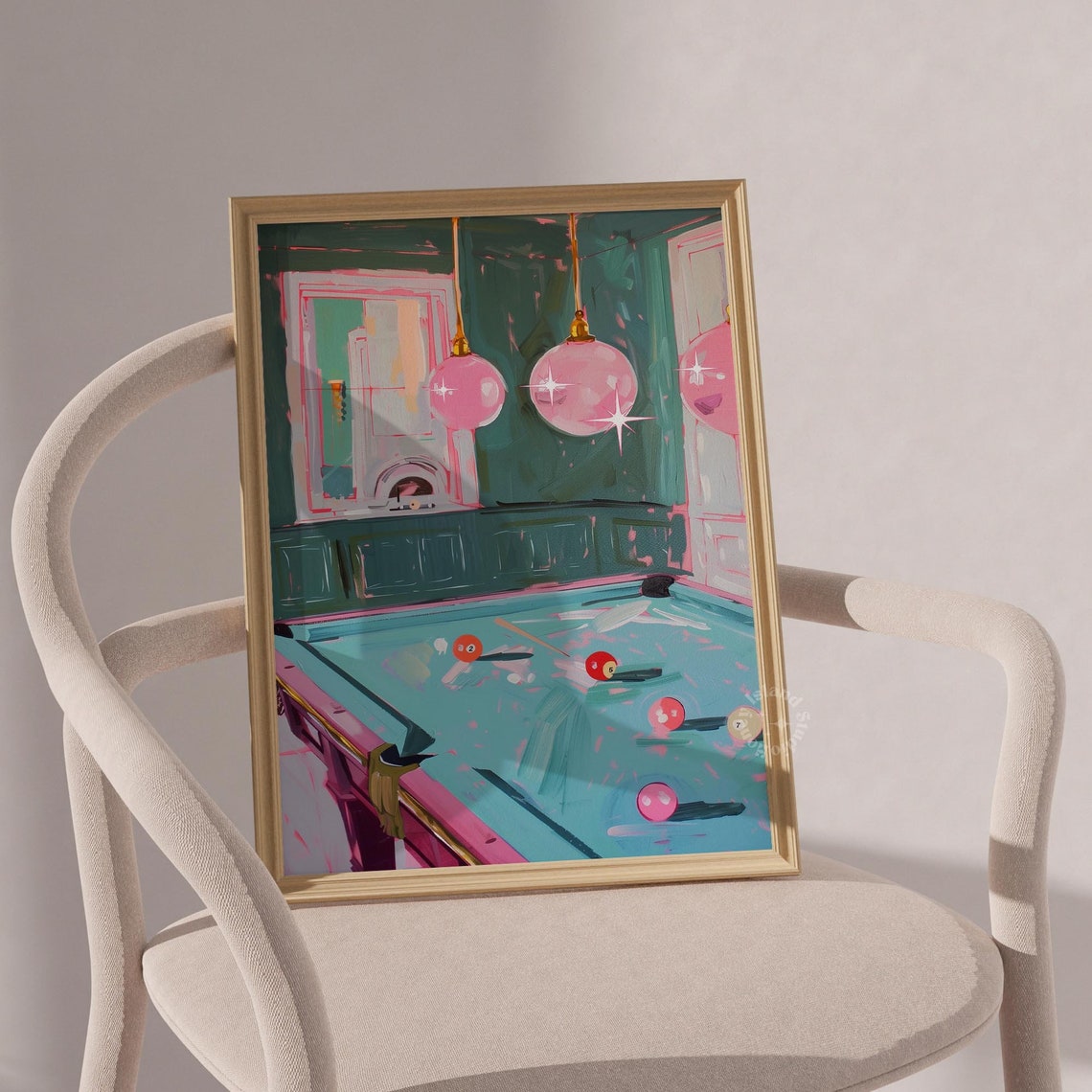 Funky Billiards Ball 8 Print: Groovy Y2K Dorm Decor (digital Download ...