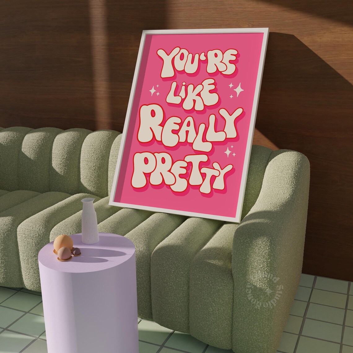 You're Like Really Pretty Funky Poster - Etsy