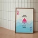 Retro Pink Playing Card Art Print (digital Download) - Etsy