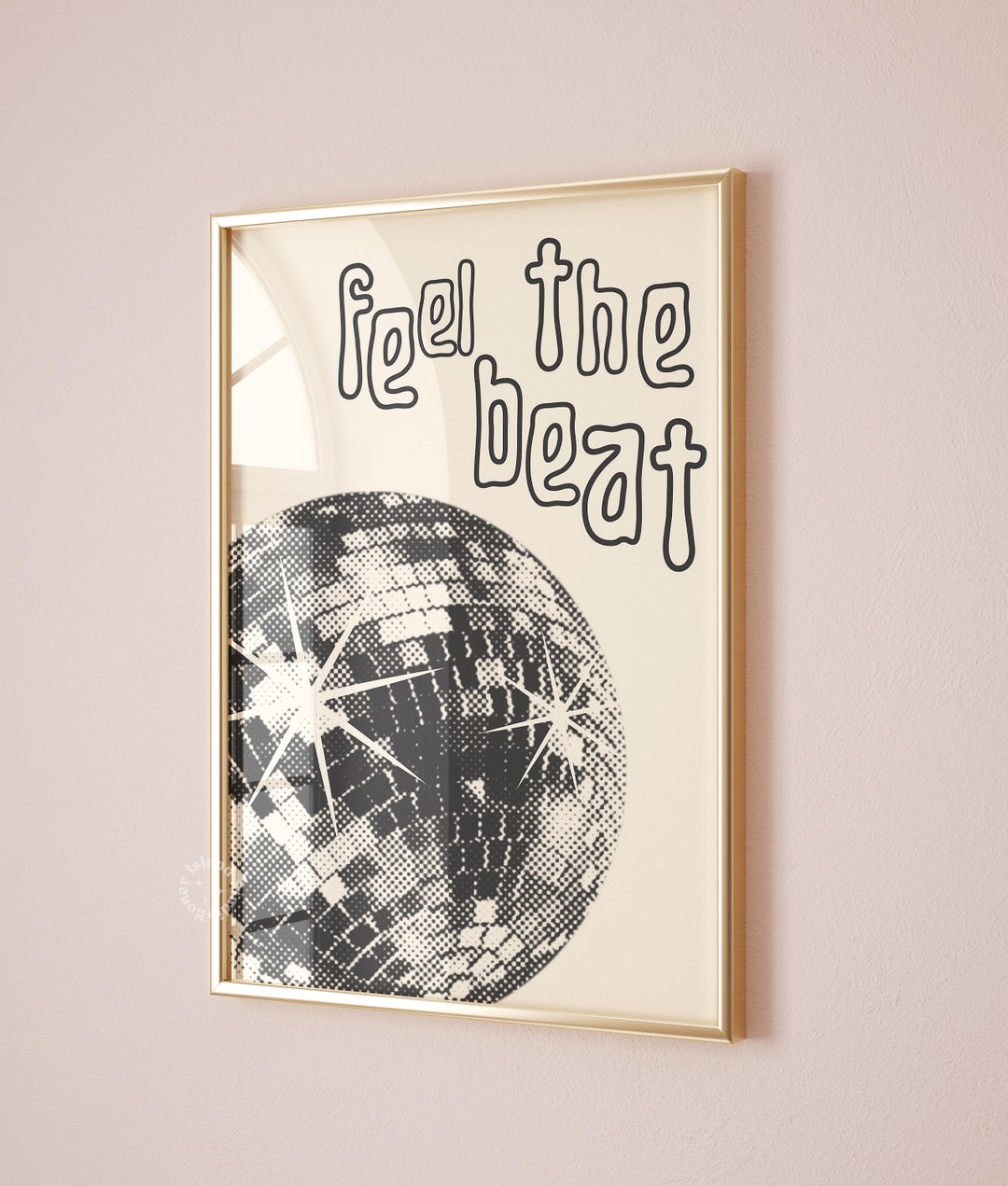 Disco Ball Print, Retro Disco Ball Poster, Retro Home Decor, Printable ...
