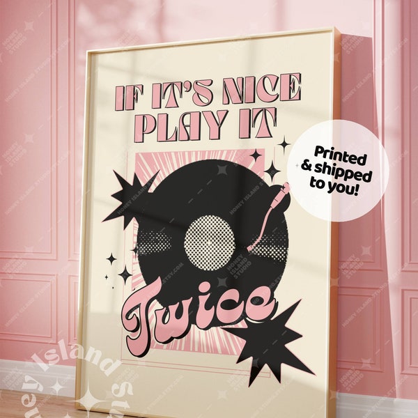 If It Nice Play It Twice Poster - Etsy