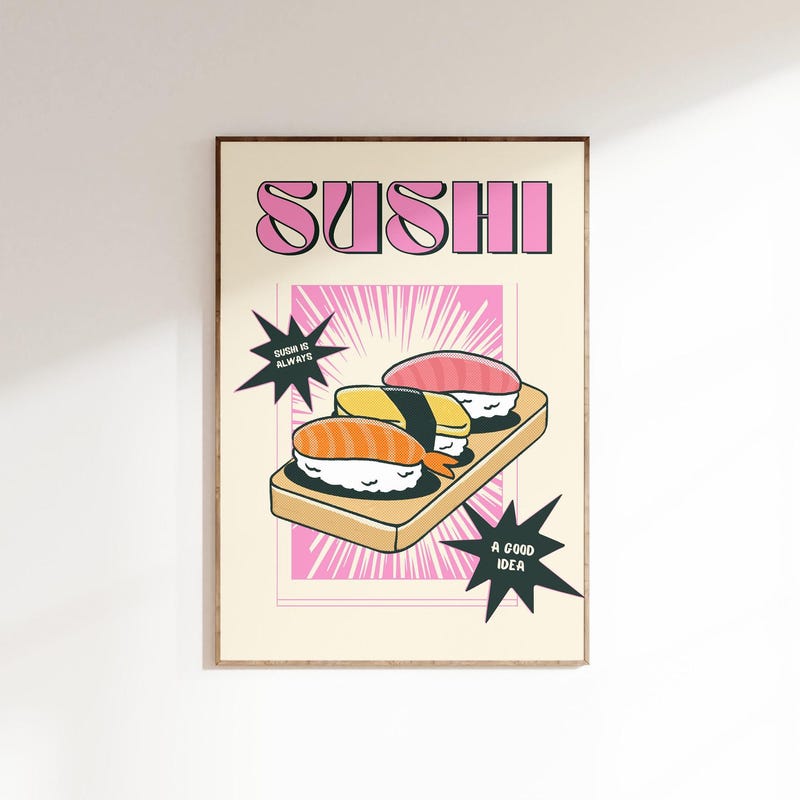 Sushi Poster - Etsy