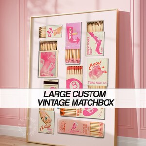 Custom Match Print, Large Digital Print, Vintage Matchbox, Large ...