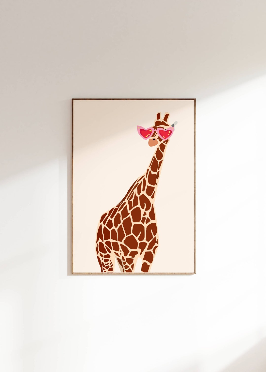Giraffe Print, Safari Art, Giraffe Boho Prints, Safari Nursery Decor ...