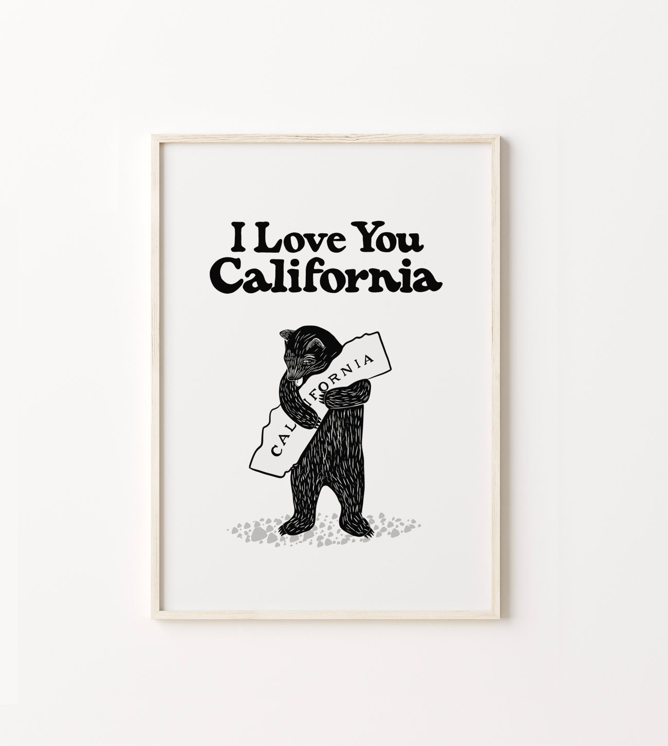 I Love You California Poster