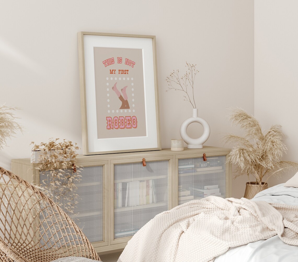 This is Not My First Rodeo Print Preppy Western Wall Art - Etsy