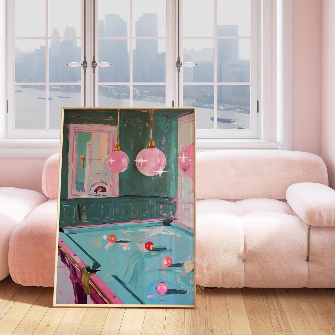 Funky Billiards Ball 8 Print: Groovy Y2K Dorm Decor (digital Download ...