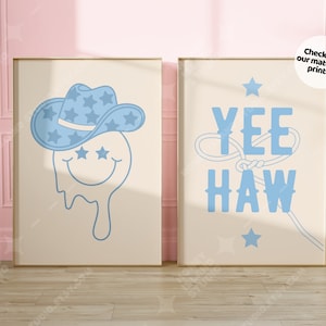 Cowboy Smile Yee Haw Print, Yeehaw Poster, Smile Western Wall Art ...