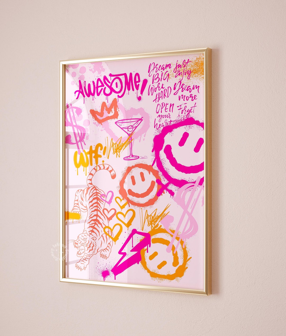 Preppy Room Decor, Poster Print, Preppy, Wall Art, College Wall Decor ...