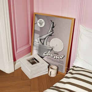 Cosmopolitan Cocktail Print, Cosmo Cocktail Drink Art, Bar Cart Prints ...