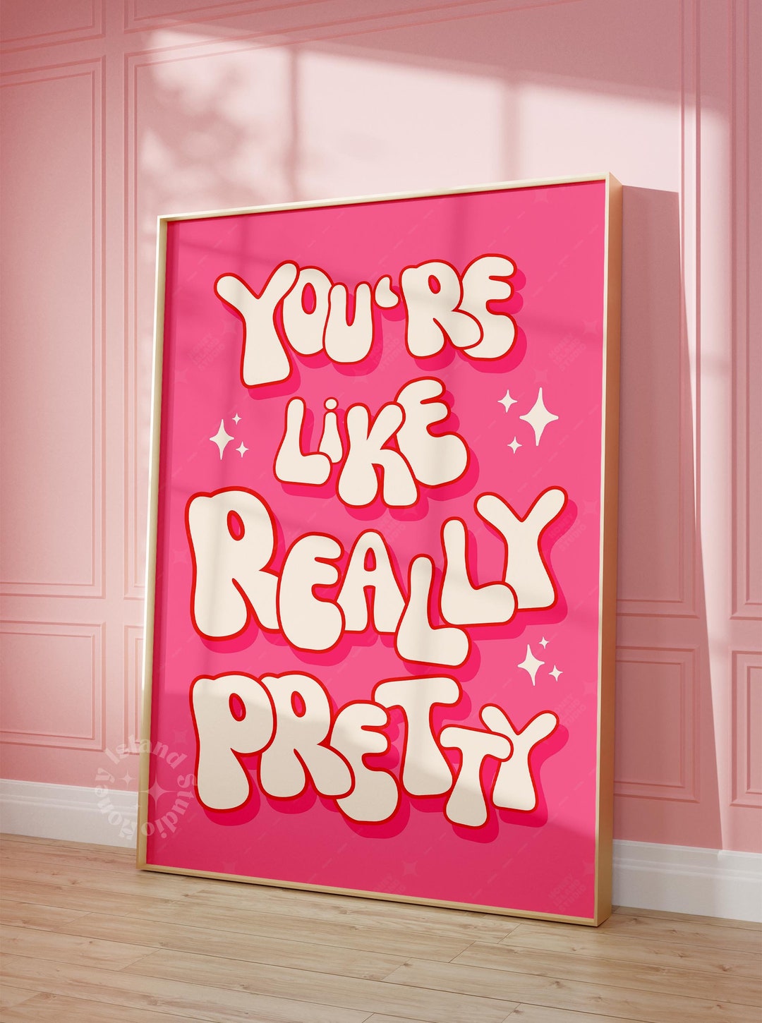 You're Like Really Pretty Funky Poster - Etsy