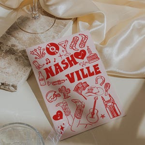 Nashville Wall Art Print, Nash Wall Art, Tenesse Prints, Trendy Wall ...