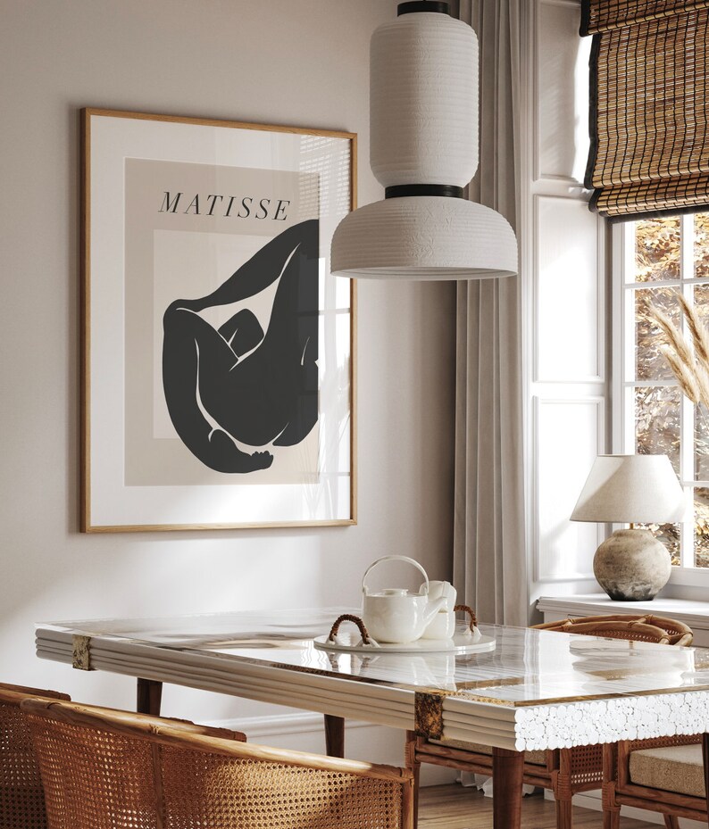 Matisse Woman Poster Henri Matisse Black Print Matisse Wall - Etsy