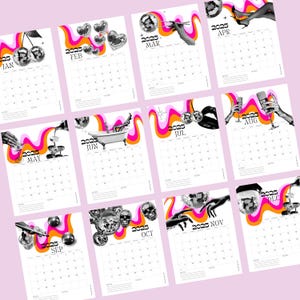 Disco Wall Calendar 2025, Daily Planner Funky Disco 2025, Montly ...