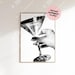 Pink Funky Martini Cocktail Print, Pink Cocktail Poster, Bar Cart Wall ...