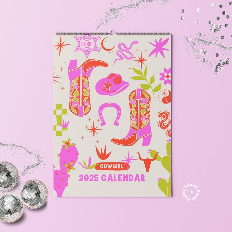 Preppy Calendar 2025 - Etsy