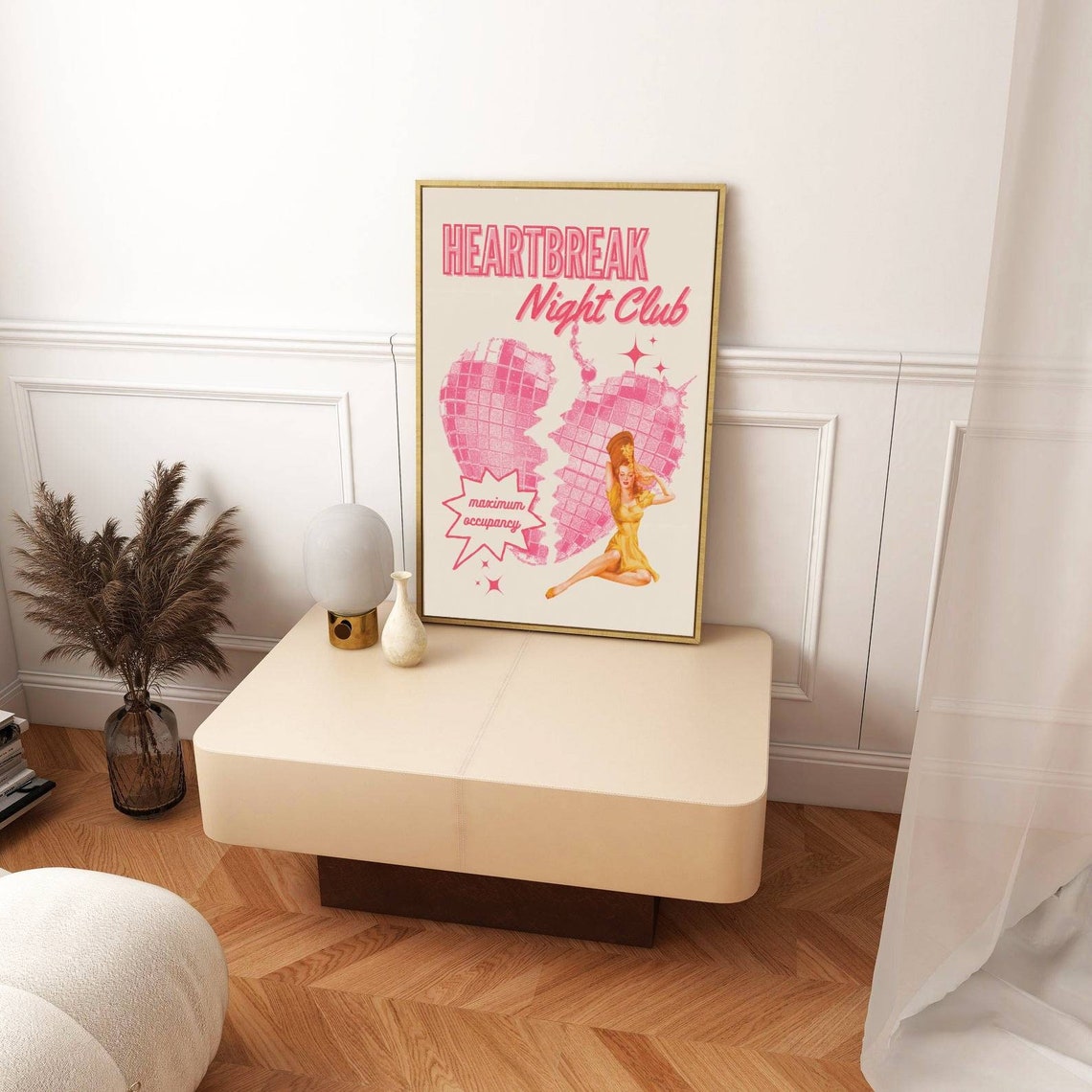 Heartbreak Disco Poster Retro Disco Collage Girly Preppy - Etsy