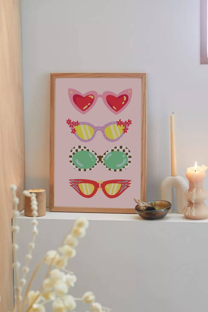 Cute Retro Wall Art Cute Vintage Poster Home Decor Fashion - Etsy