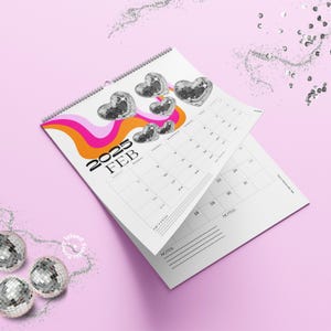 Disco Wall Calendar 2025, Daily Planner Funky Disco 2025, Montly ...