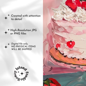 Retro Cake Wall Art Vintage Cake Kitchen Print Pretty Decor Cake ...