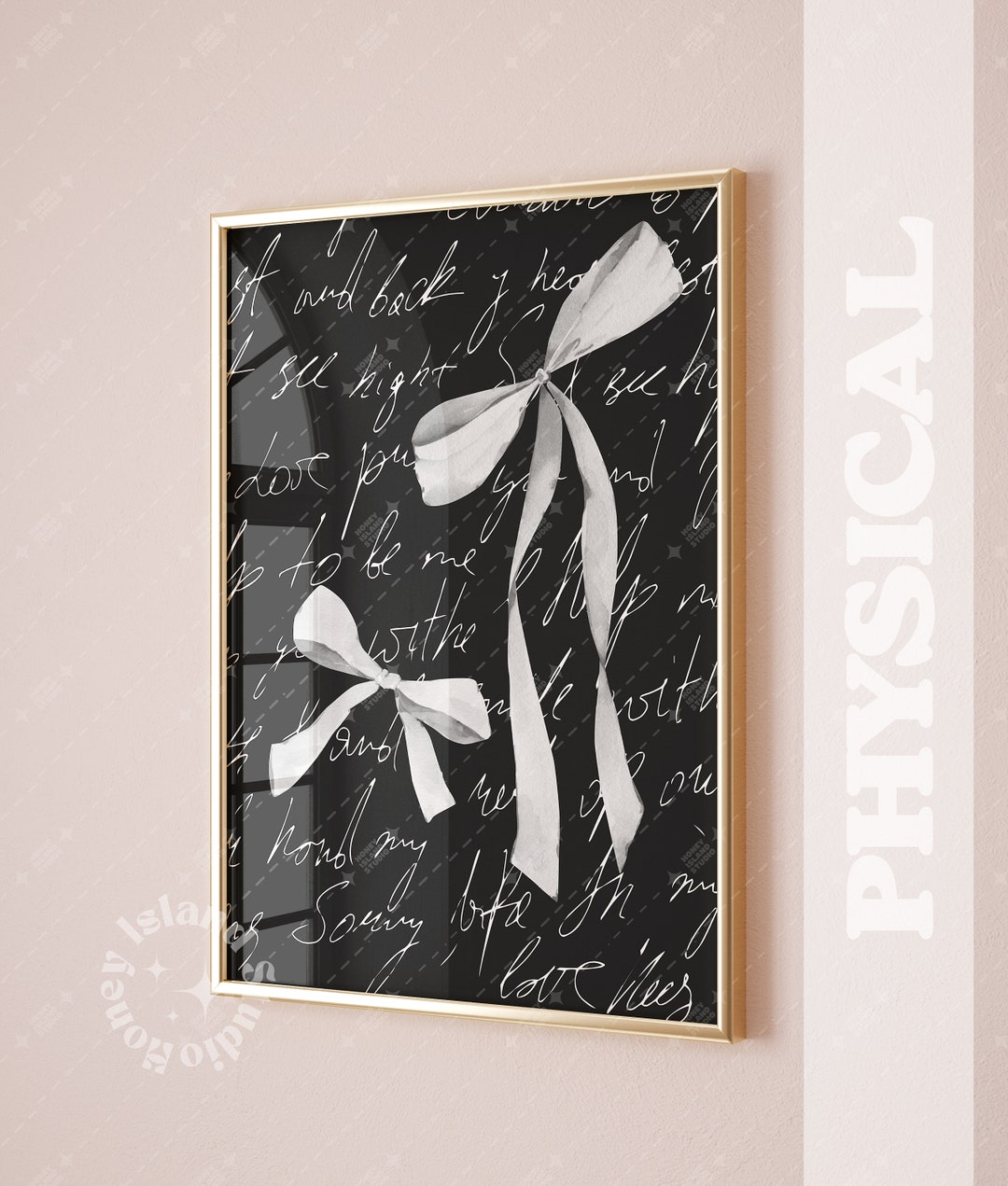 Black Bow Coquette Art Print, Preppy Dorm Decor (UNFRAMED) - Etsy
