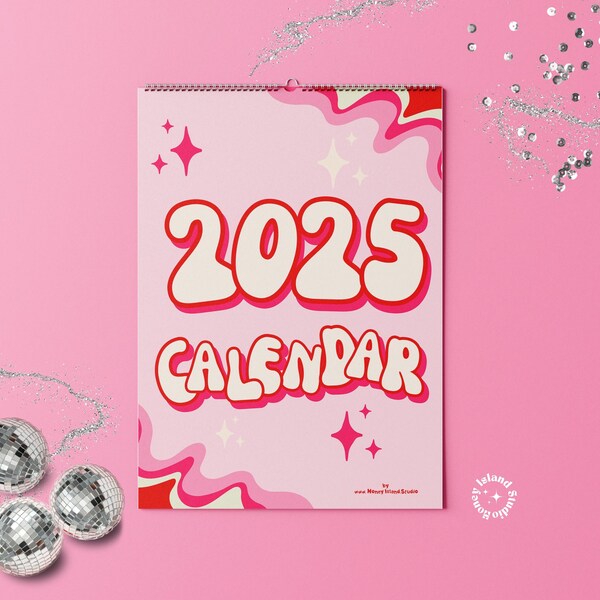 Preppy Calendar 2025 - Etsy