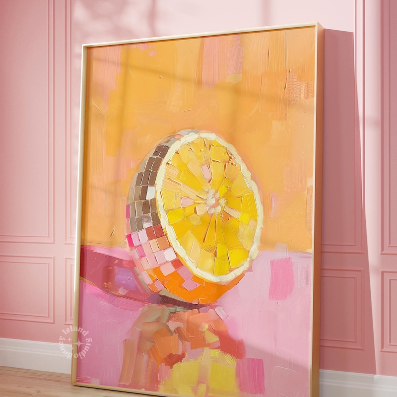 Disco Ball Fruit Art - Etsy