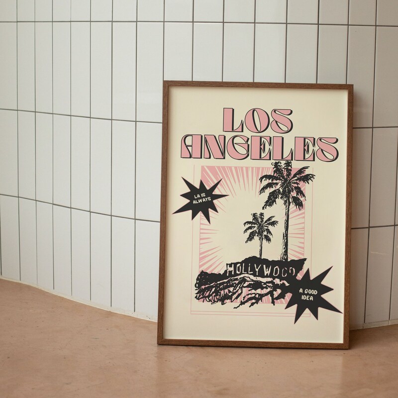 Los Angeles Print - Etsy