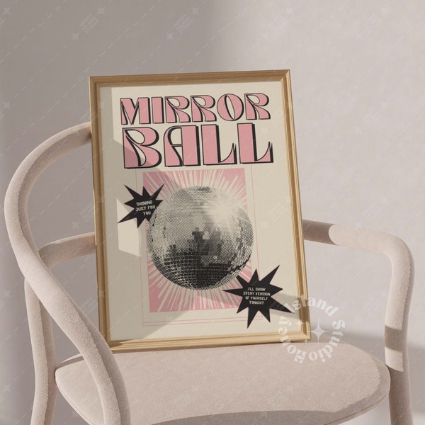 Mirror Ball Poster - Etsy