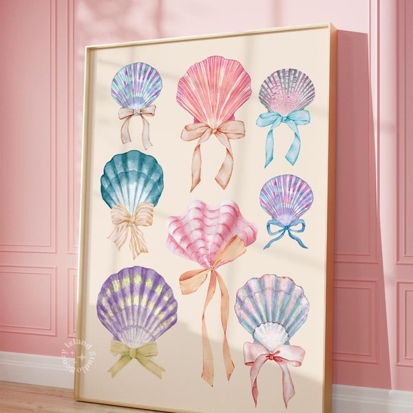 Seashell Wall Decor Girl - Etsy
