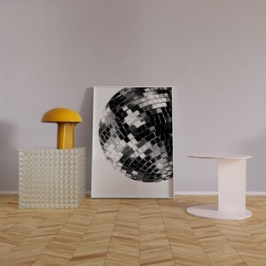 Disco Ball Print Funky Prints Groovy Posters Dorm Room - Etsy