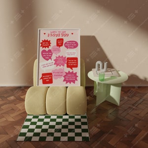 Ways to Say I Love You Poster, Ways to Say I Love You Print Gift, Bar ...