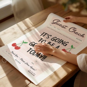Guest Check Its Going to Be a Great Day Today Cherries Print, Cherry ...