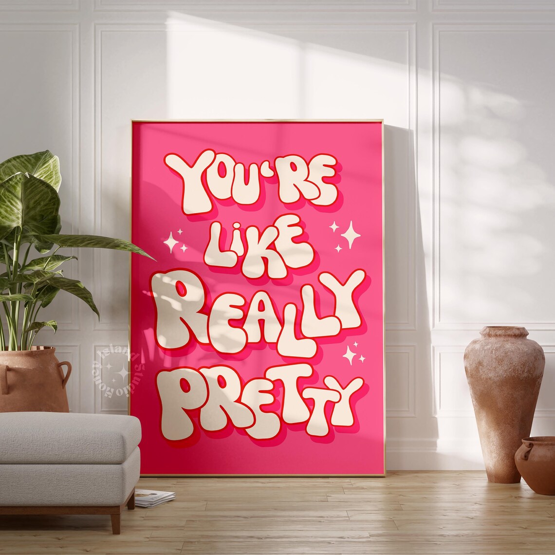 You're Like Really Pretty Funky Poster - Etsy