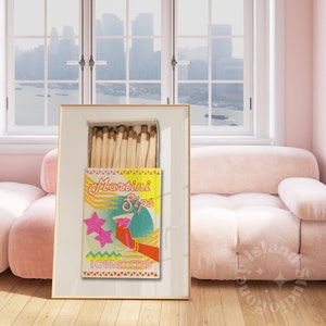 Martini Vintage Matchbox, Cocktail Retro Poster Bar Cart Preppy Dorm ...