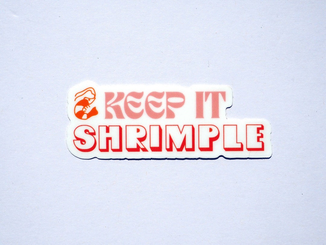 3 Shrimp Stickers Shrimp Sticker, Laptop Sticker, Cute Sticker - Etsy